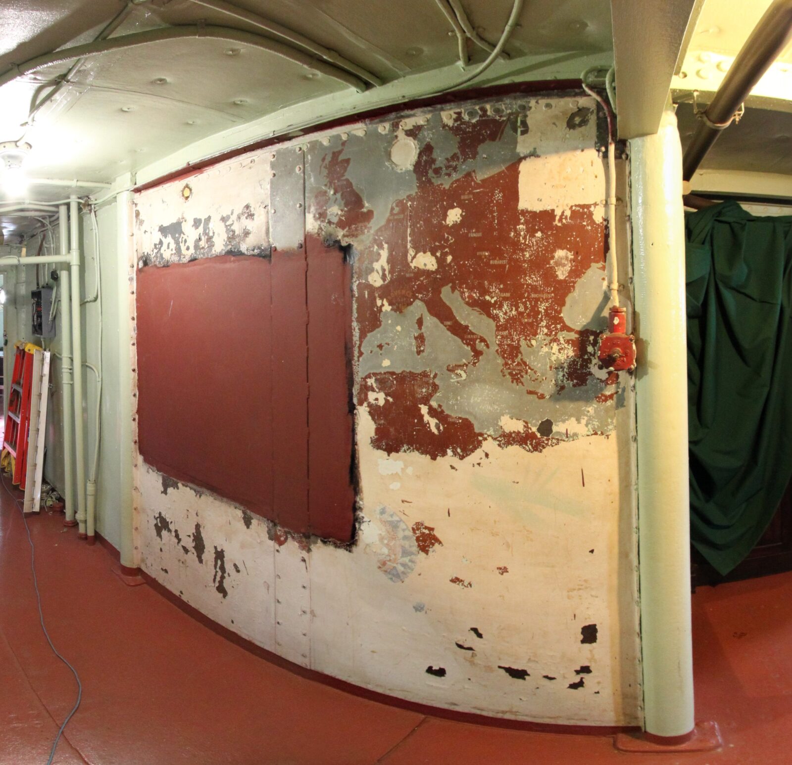 Unearthing and Restoring a Map of the Atlantic Theater on the USS Texas ...